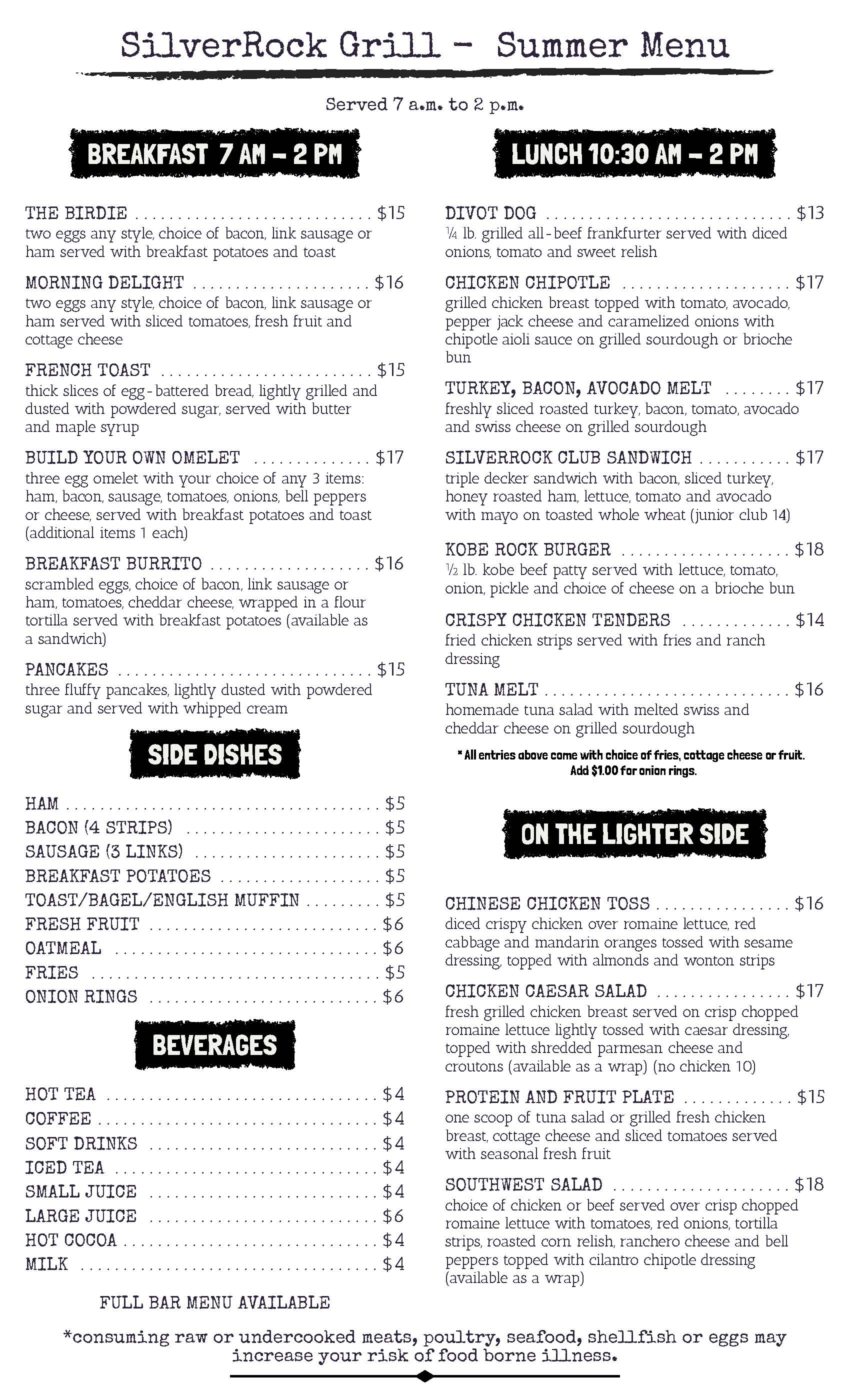 SilverRock Grill - SilverRock Resort